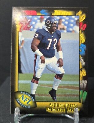 1991 🏈 William Perry Wild Card #103 The Refrigerator Da Bears NFL | eBay