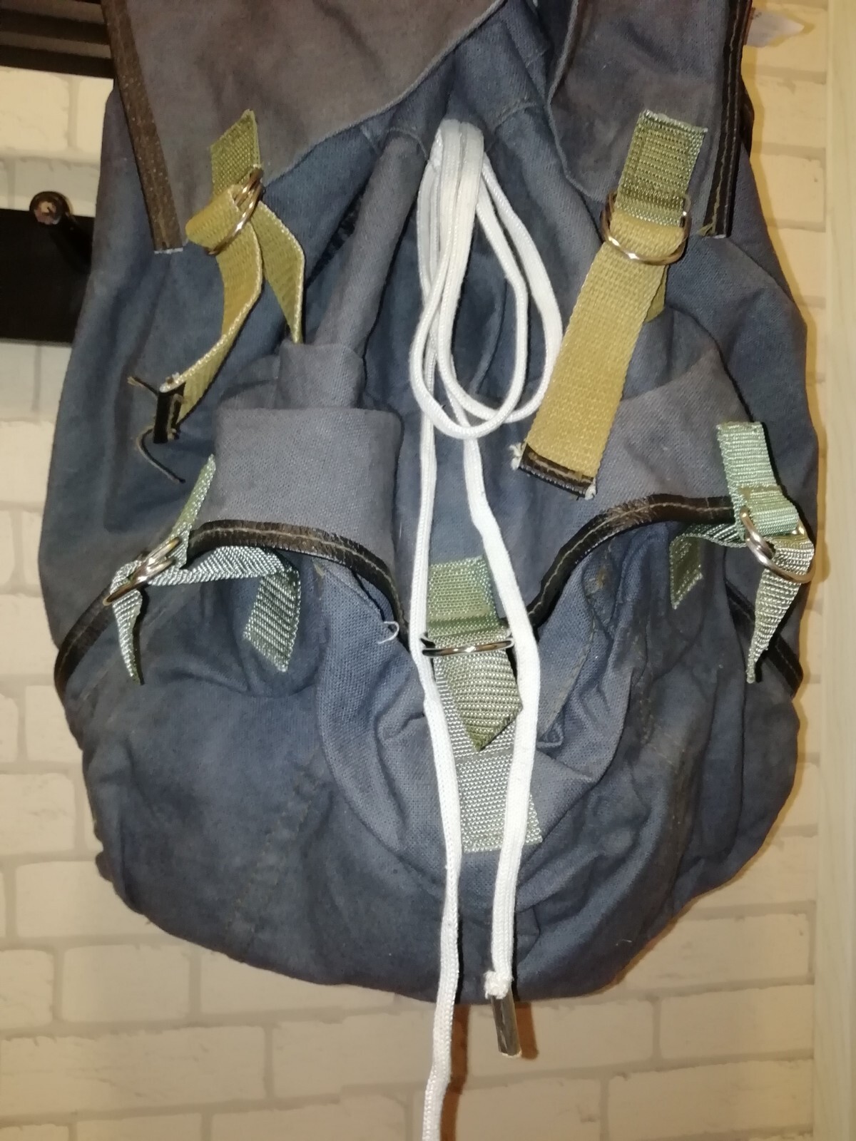 Black large canvas backpack of the USSR is not used 1992 45*40*25 ...