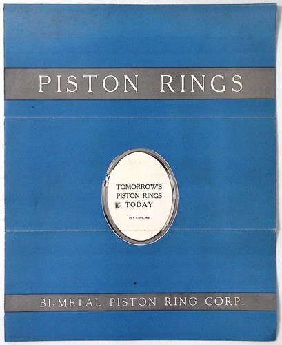 Piston Rings Standard Rings Bi-Metal Piston Ring Corp Vintage Brochure ...