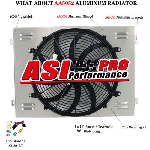 RADIATOR SHROUD FAN Fit 1963 1964-1966 CHEVY C/K PICKUP TRUCKS C10 C20 ...