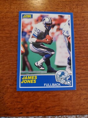 1989 Score Football Card James Jones Detroit Lions #71 | eBay