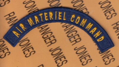 USAAF Army Air Force AIR MATERIAL COMMAND AMC 4.25" tab arc patch | eBay
