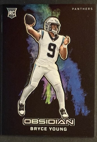 2023 Panini Obsidian Bryce Young Black Color Blast #15 Carolina ...