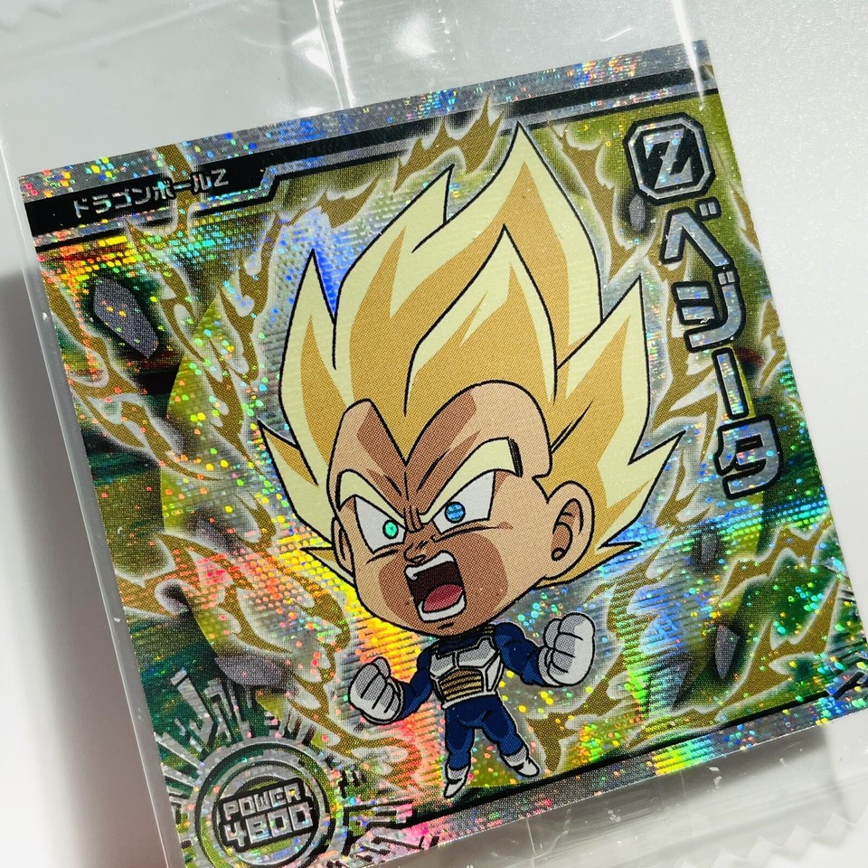 Dragon Ball Super Chou Senshi Wafer Seal Sticker card Vegeta C5-26 Gold ...