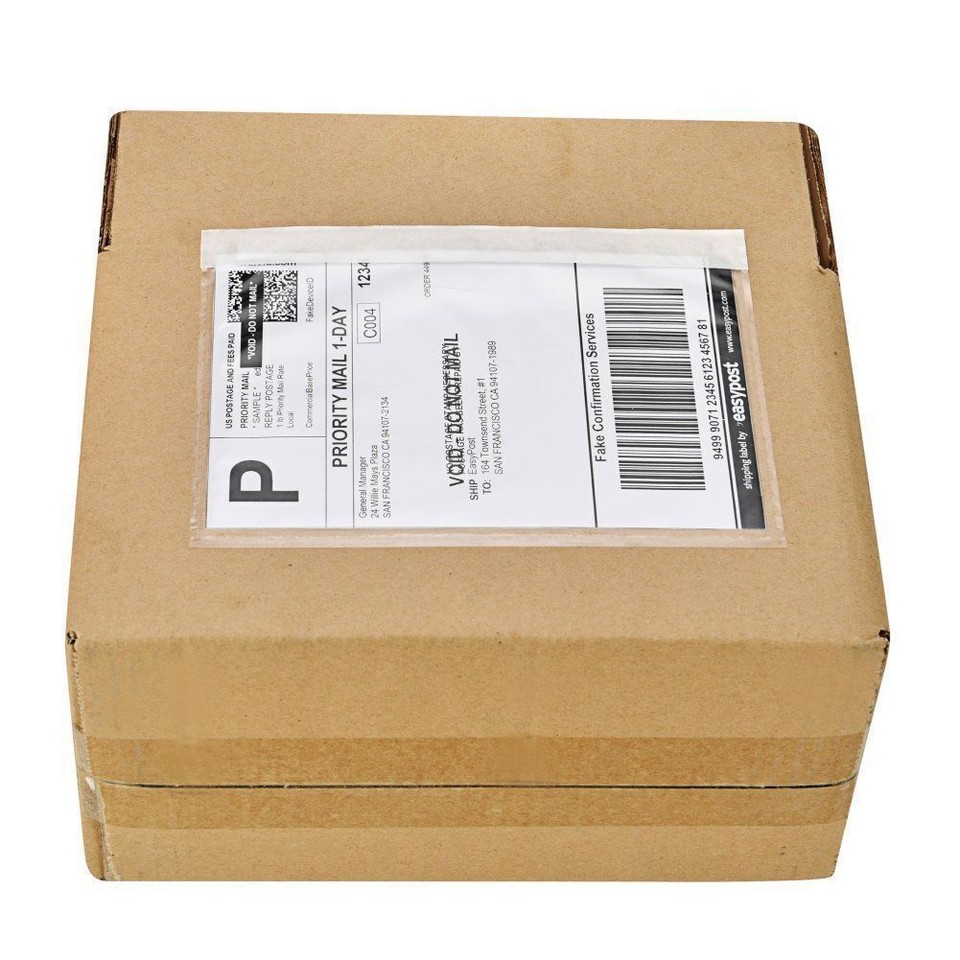 Clear Packing List 7.5”x5.5” 6”x9” Invoice Shipping Label Self ...