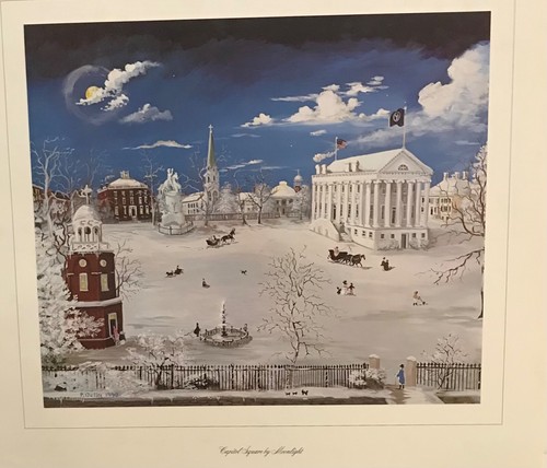 "Capitol Square by Moonlight Richmond Virginia" art print by Parks ...