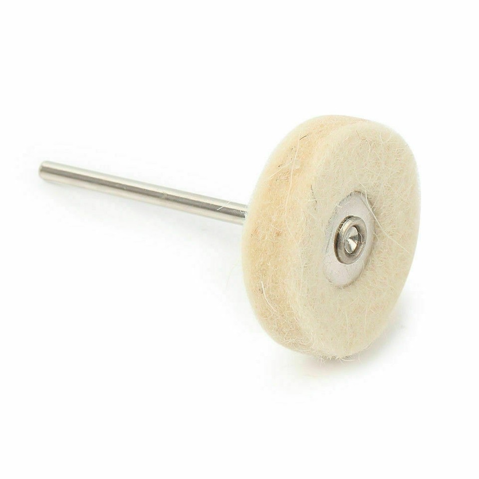 100pcs Wool Felt Bob Buffing Polishing Wheels Rotary Tools Latch Type 2 ...