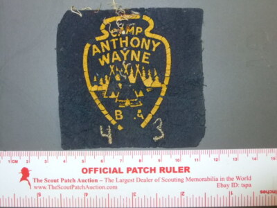 Boy Scout Camp Anthony Wayne 1943 felt IN 8728X | eBay
