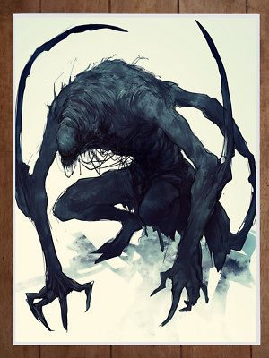 Japanese Creature Horror Poster Anime Style 18x24in | eBay
