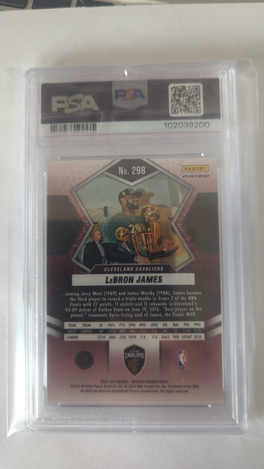 2021 Mosaic LeBron James NBA 75th Anniversary Red Diamond Finals MVP ...