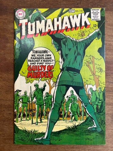 Tomahawk 118 DC Comics Neal Adams Cover Western Origin Rangers Fred Ray ...