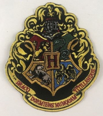 AUTHENTIC Harry Potter Hogwarts Houses Crest Patch School Embroidered ...