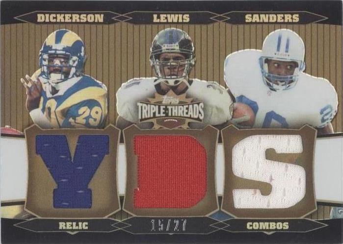 2006 Topps Triple Threads - Relic Combos Barry Sanders, Eric Dickerson ...