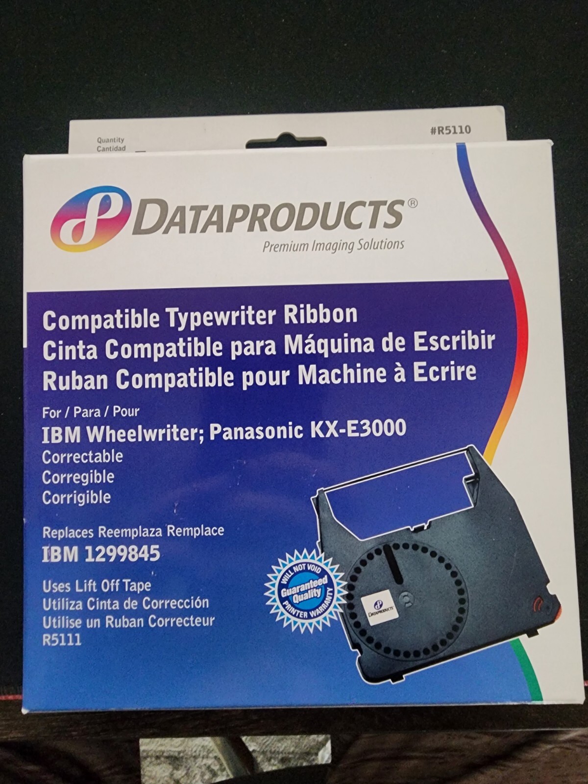 Data Products Typewriter Ribbon for IBM Wheelwriter & Panasonic KX ...