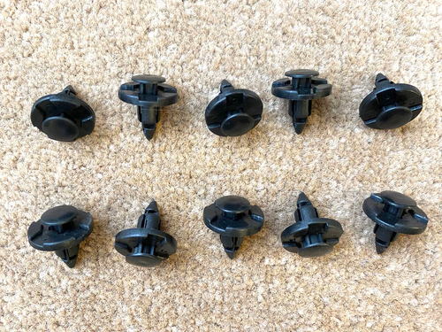 KIA PUSH TYPE RIVET 8MM PLASTIC RETAINER FASTENER BUMPER CLIPS | eBay UK