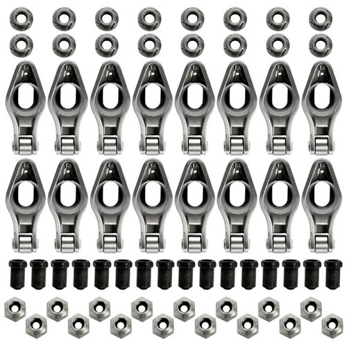 16Pcs Steel Roller Tip Rocker Arms Set for Small Block Chevy 305 350 ...