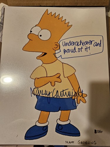 NANCY CARTWRIGHT Signed 11x14 Photo BART SIMPSON | eBay