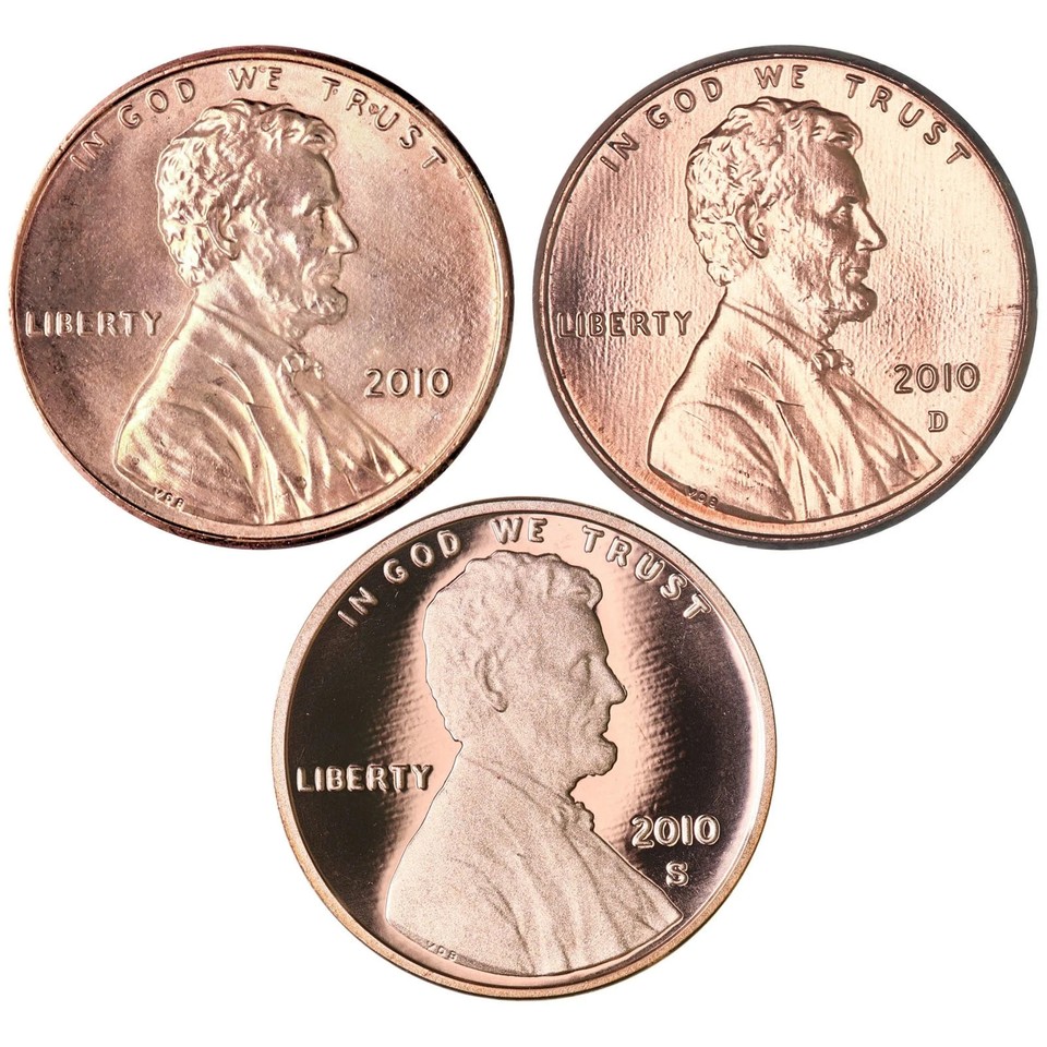 Lincoln Centennial 2009 Cent P ,D Mint Rolls 8 Coins & 2 coin P & D ...