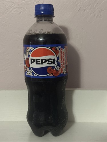 NEW PEPSI COLA WILD CHERRY & CREAM FLAVORED SODA 20 FL OZ 591 ML BOTTLE ...