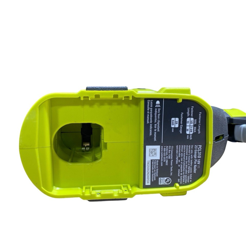 RYOBI PCL310 ONE+ 18V Cordless Airstrike 23-Gauge Pin Nailer (Tool Only ...