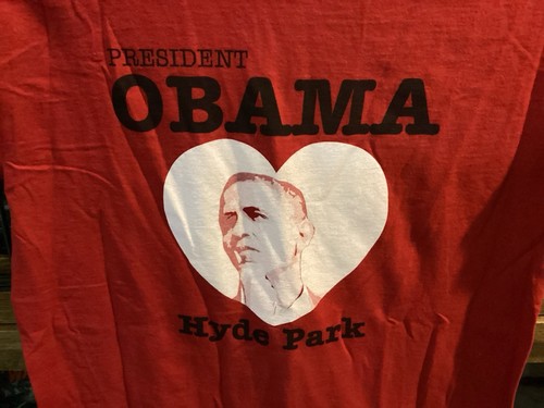 President Barack Obama Red HYDE PARK JERZEES Women’s T-shirt SZ S ...