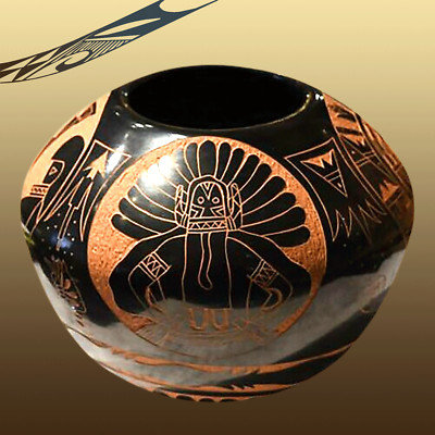 Handmade Tom Tapia San Juan Pueblo Pot | eBay