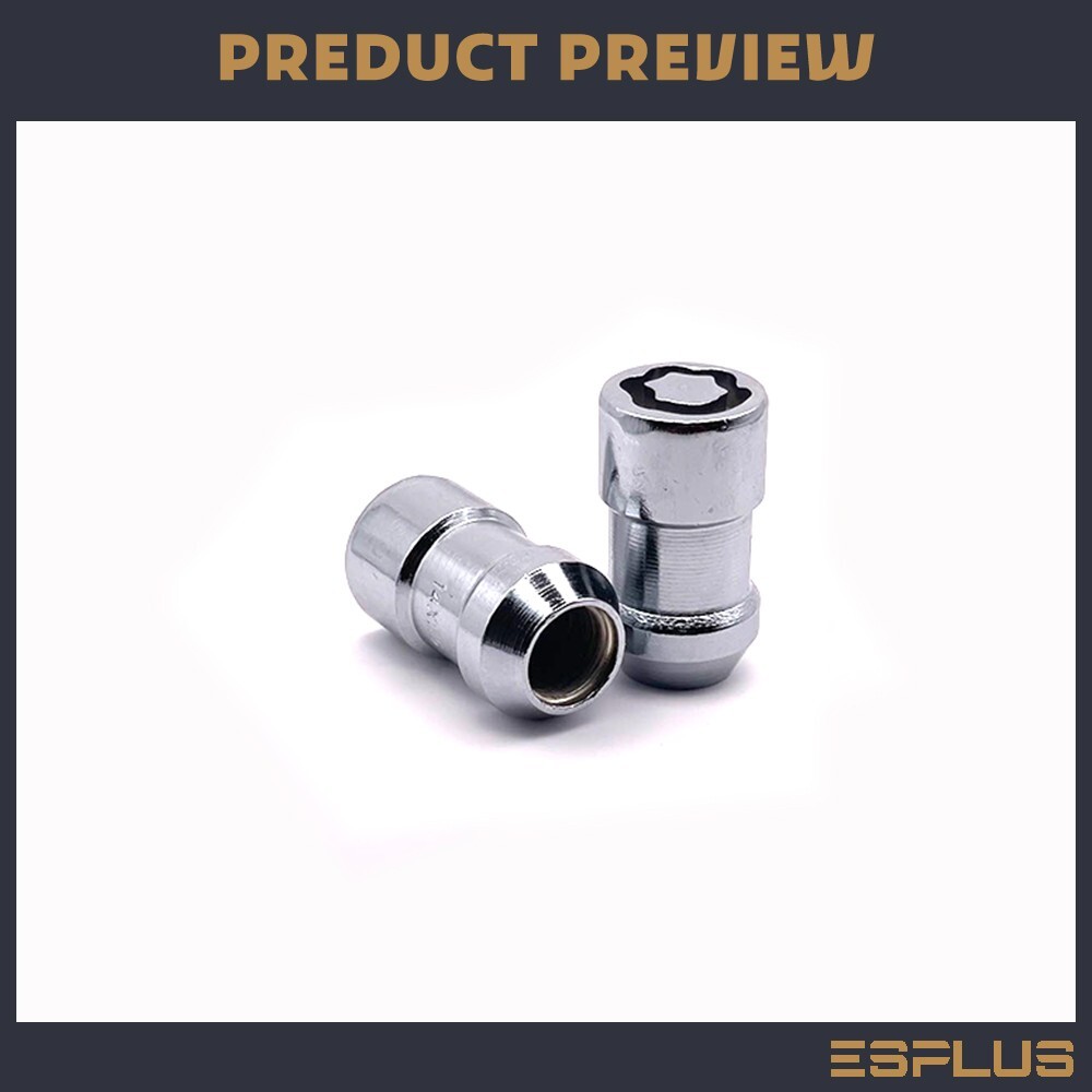 4 Pc Dodge Wheel Lock W Key M14x1.5 Chrome Fits 2008-2024 Charger ...