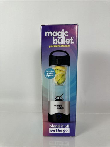 Magic Bullet Portable Rechargeable Blender NEW SEALED Silver 16 oz with ...