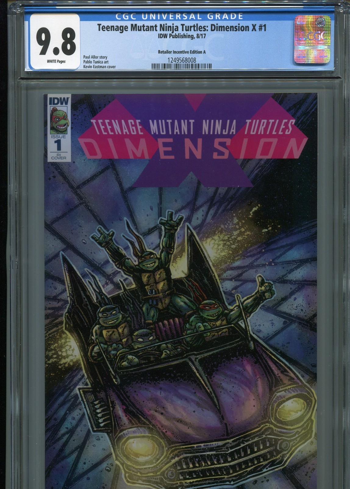 TMNT: Dimension X #1 (Retailer Edition A) CGC 9.8 WP | eBay