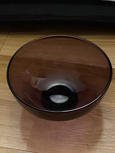 Pairpoint Glass Co Purple Plum Hand Blown Bowl Signed | eBay