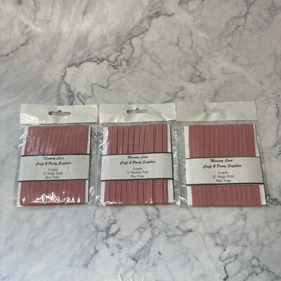 Lot Of Three Memory Lane Craft & Party Supplies 3 Yards 1/2” Bias Tape ...