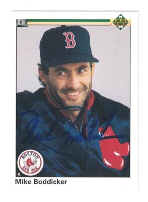 Mike Boddicker Signed Autographed 1989 Upper Deck Card Boston Red Sox ...