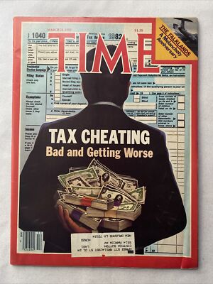1983 March 28, Time Magazine, Tax Cheating, Bad And Getting Worse ...