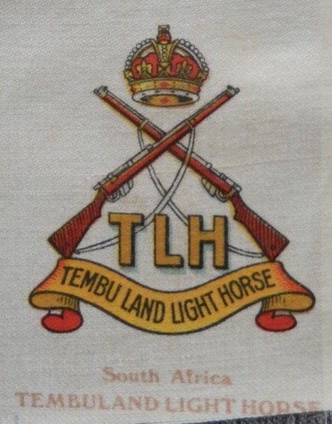 TEMBULAND LIGHT HORSE SOUTH AFRICA Original WWI Silk issued 1913 SCARCE ...