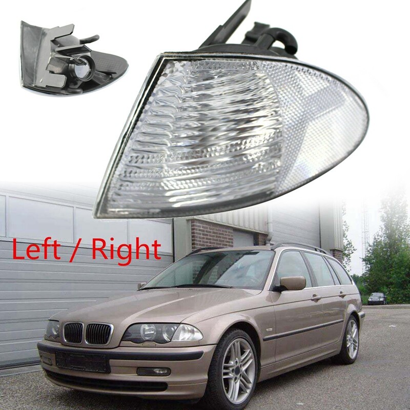 1X(Pair Park Corner Marker Lights Lamps Lenses for 3 Series E46 1999 ...