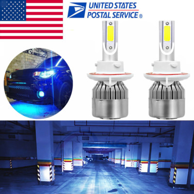 Pair H4 9003 Ice Blue LED Headlight Bulbs Hi/Lo Beam for Toyota Tacoma ...