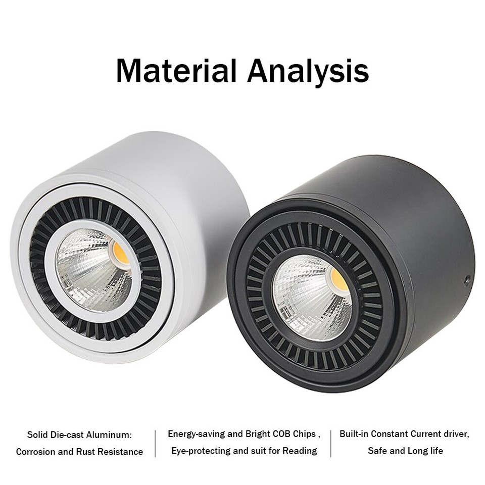 Dimmable Surface Mounted LED Ceiling Downlight Adajustable Spot Light ...