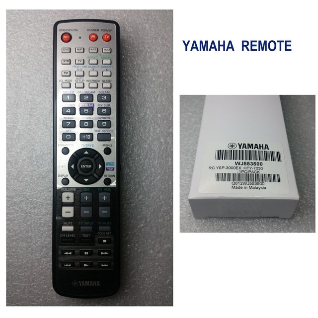 Yamaha Remote for Ysp-3000ex Ysp-4000 Hty-7030 Hty-7040 Wj55350 for ...