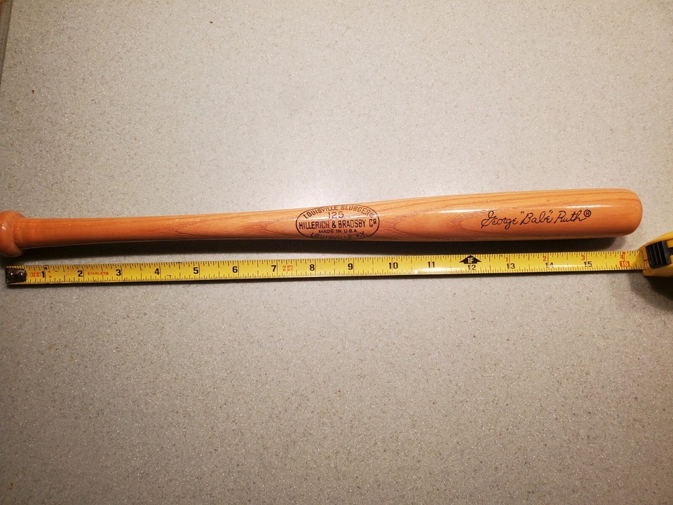 Vintage Louisville Slugger 125 Mini Baseball Bat George "Babe" Ruth 16 ...