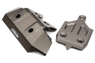 Machined Front Skid Plate & Bumper w/ 1-Pc Block A for Traxxas 1/8 ...