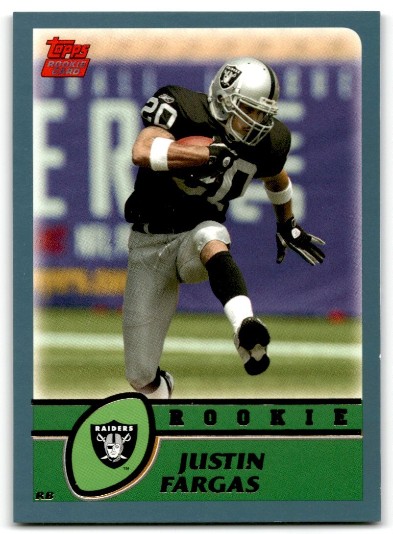 2003 Topps Justin Fargas Rookie Oakland Raiders #332 | eBay