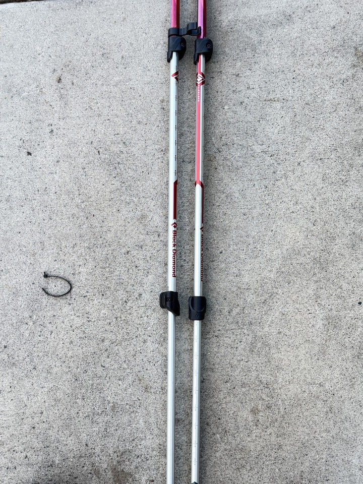 Set of Black Diamond Trail Flicklock Trekking poles 100-140CM ..72 | eBay