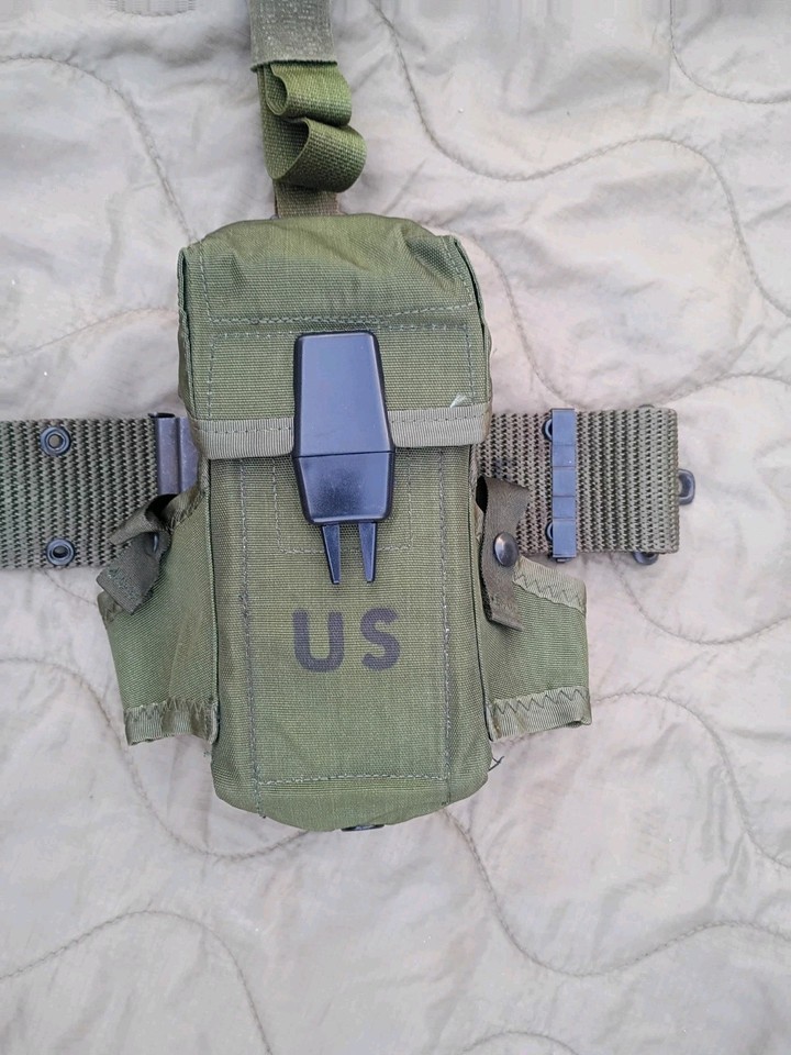USGI ALICE LC-1 WEB GEAR SET 1970s w/ CANTEENS, AMMO POUCHES SUSPENDER ...