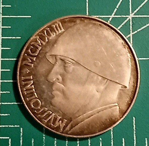 1943 Italy Benito Mussolini 20 Lira Fantasy Coin | eBay