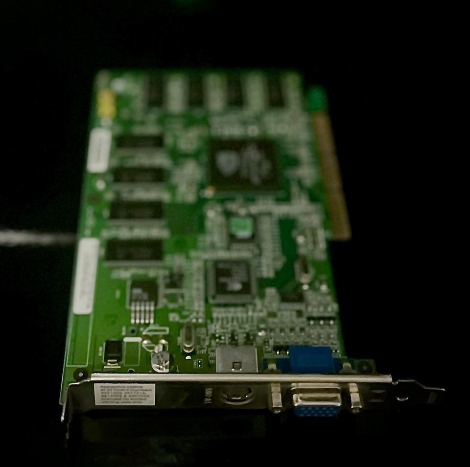Nvidia Geforce2 MX 32MB AGP VGA S-Video Output Retro Graphics Card ...
