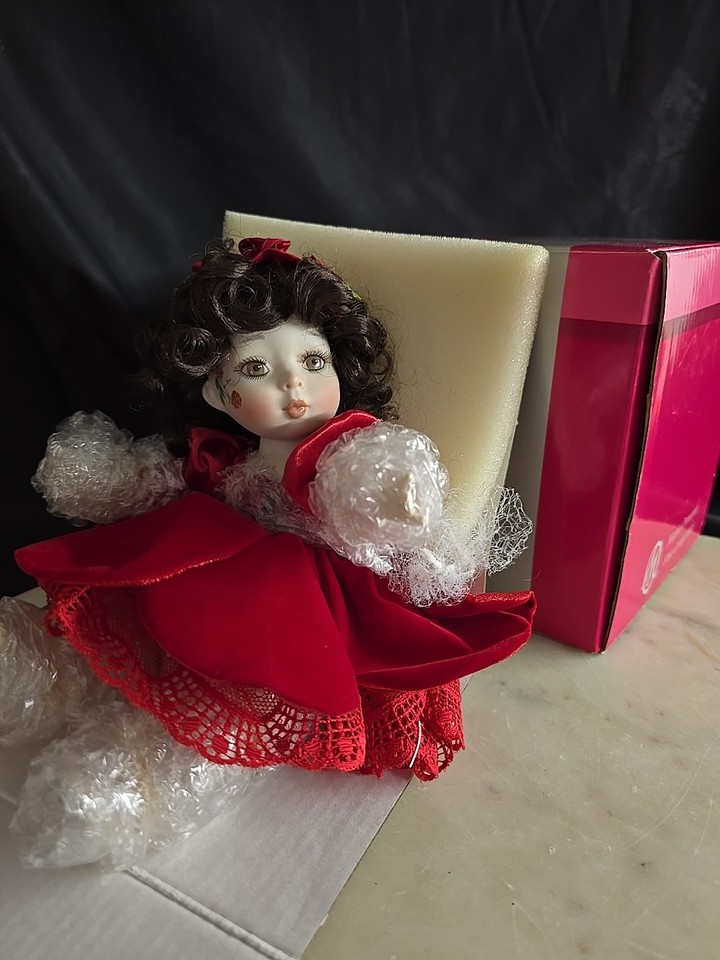 Marie Osmond Tiny Tot Porcelain Doll Fairy Fiona Rose Bud Limited ...