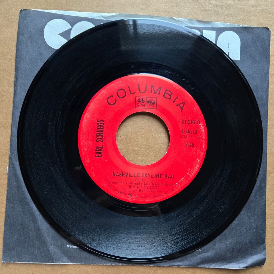 EARL SCRUGGS Train Number Forty Five BLUEGRASS 45 7" Record Vinyl ...