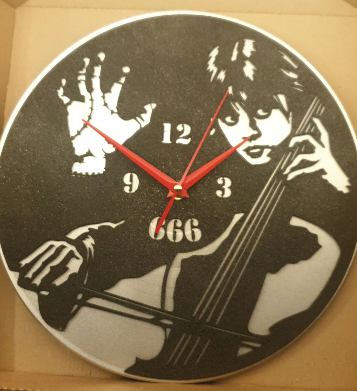 Wednesday Addams Home Made Clock | eBay