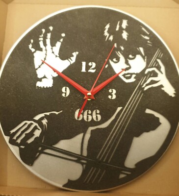 Wednesday Addams Home Made Clock | eBay