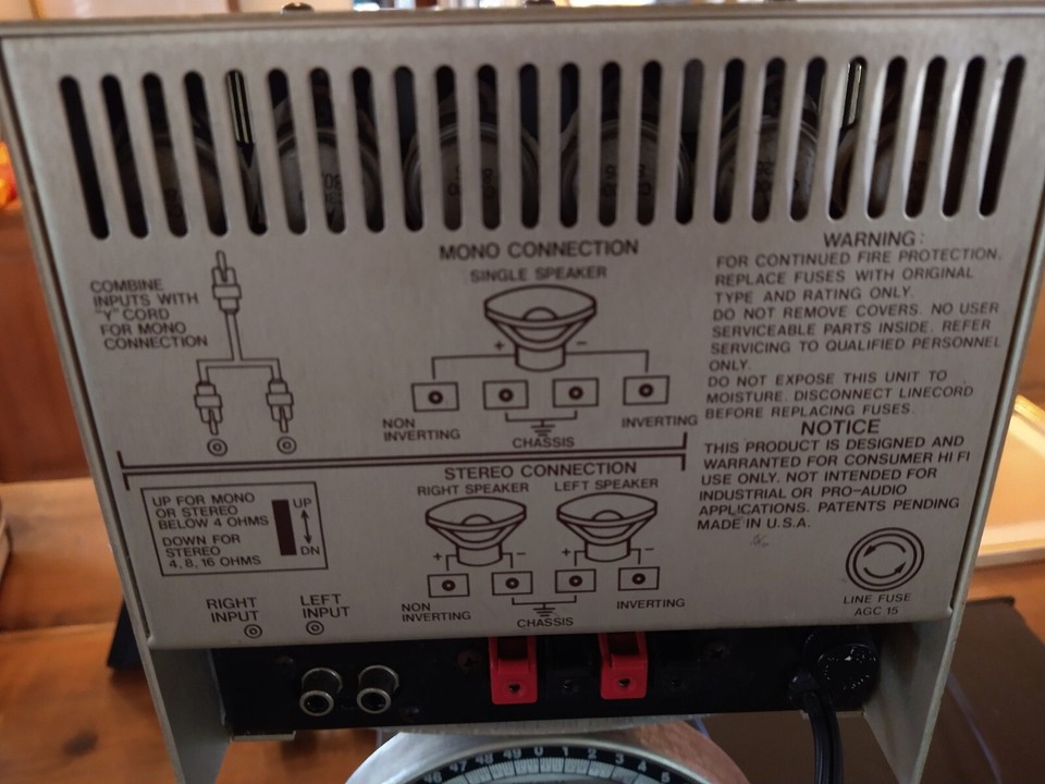 Carver M-400 Amp Cube Magnetic Field Power Amplifier Rare Champagne ...